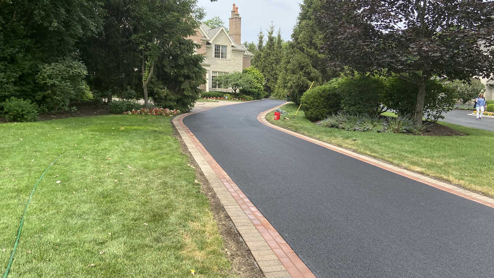 Asphalt Driveway R R Brick Borders Lake Forest Total Paving And Asphalt Driveway R R Brick Borders Lake Forest Total Paving And