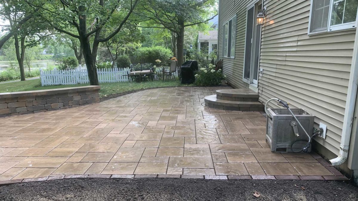 Brick Patio Installation in Wind Lake, Wisconsin | Total Paving and ...